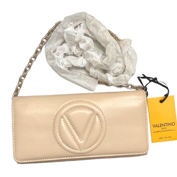 Mario Valentino | Bags | Valentino Light Pink Wallet On Chain ...